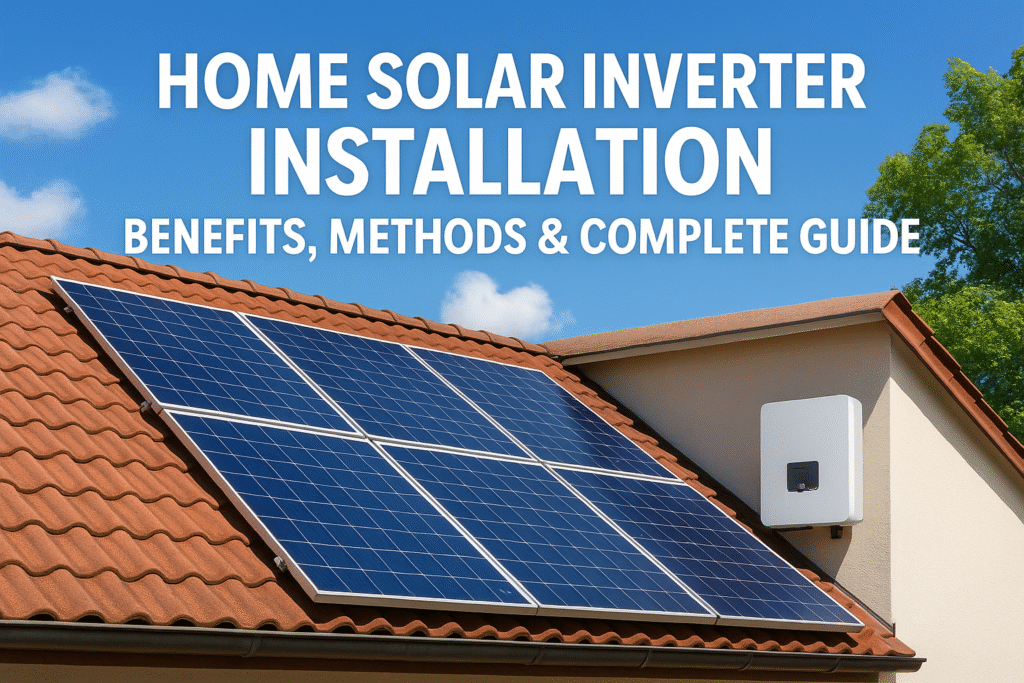 Home Solar Inverter Installation Guide & Key Benefits - Greenet Power